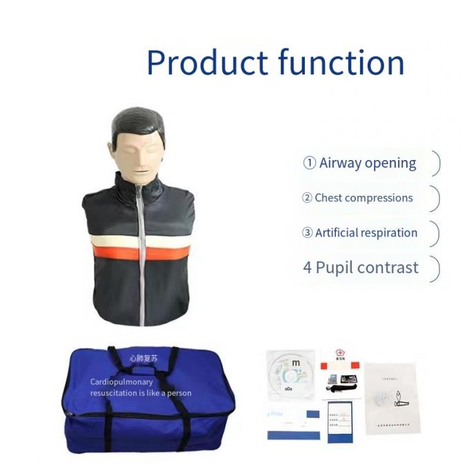 CPR cardiopulmonary resuscitation simulation dummy half, full body version