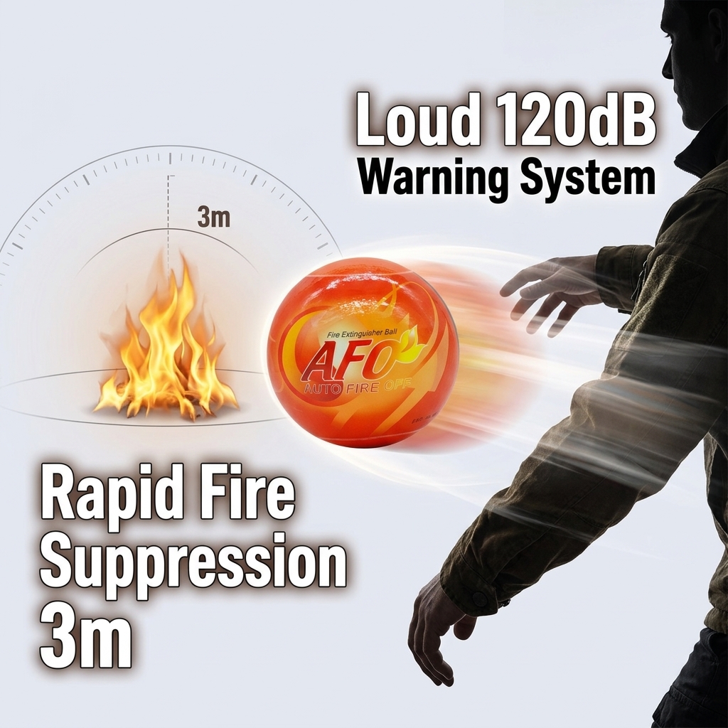 120dB Fireball Fire Extinguisher Extinguishing Range 3m